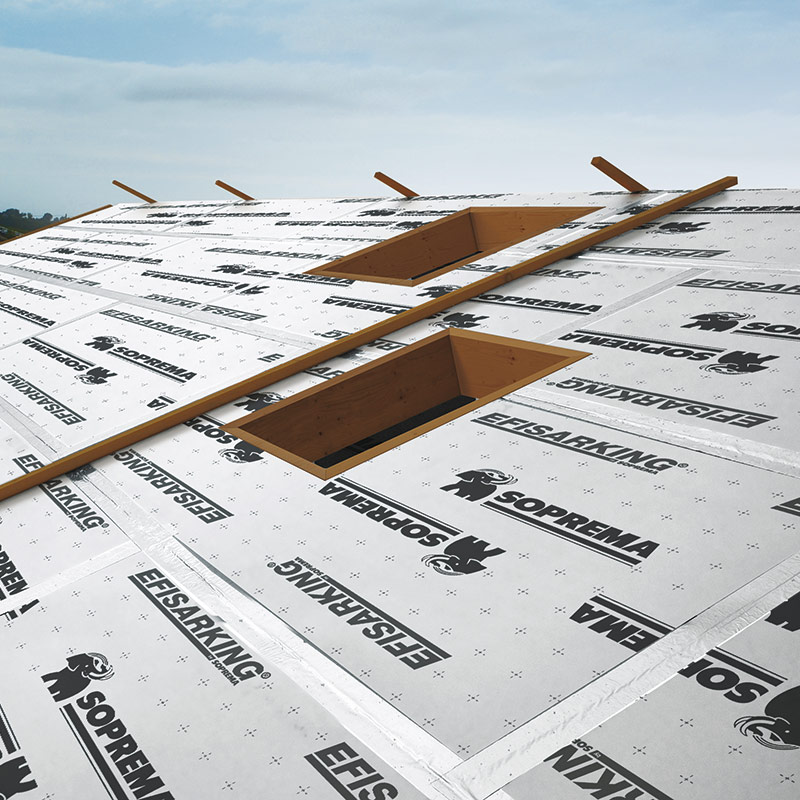 Panneau isolant pour toiture pente Efisarking® Soprema | Les Matériaux